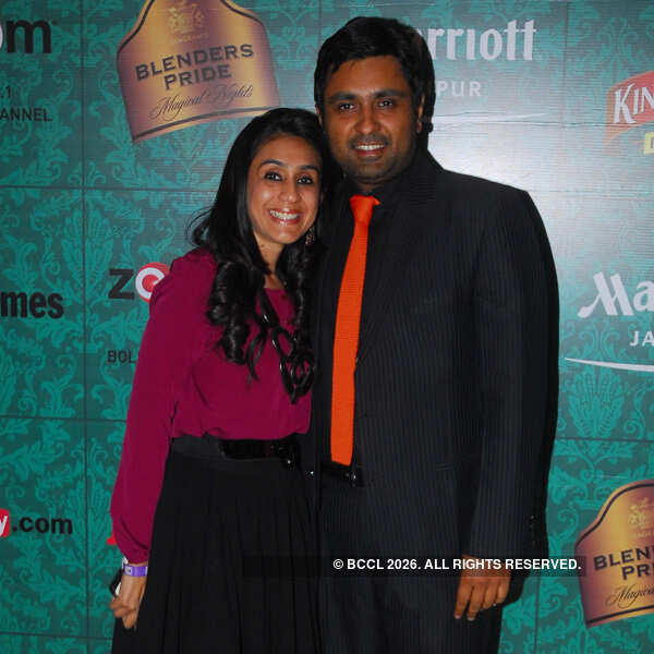 Apra and Kunal Kuchhal during the launch party of Times Food and ...
