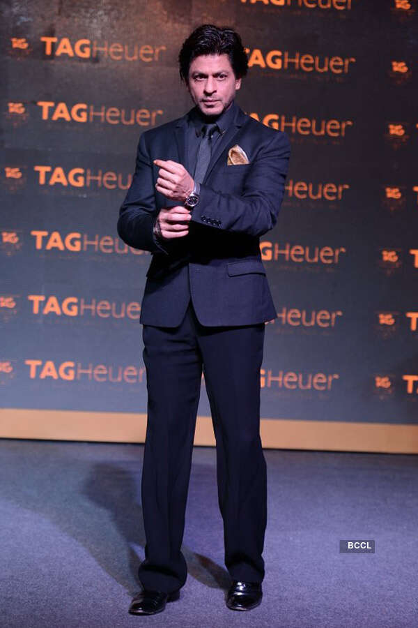 Shah Rukh Khan during the unveiling of Tag Heuer's Golden Carrera ...