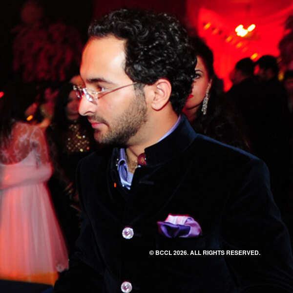 Kamandeep Singh, groom's brother, during the wedding reception of KD ...