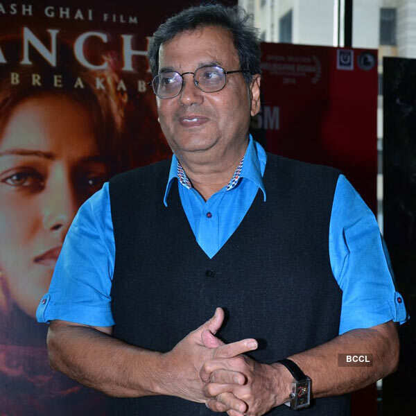 Subhash Ghai during the first look unveiling of the movie Kaanchi, held ...