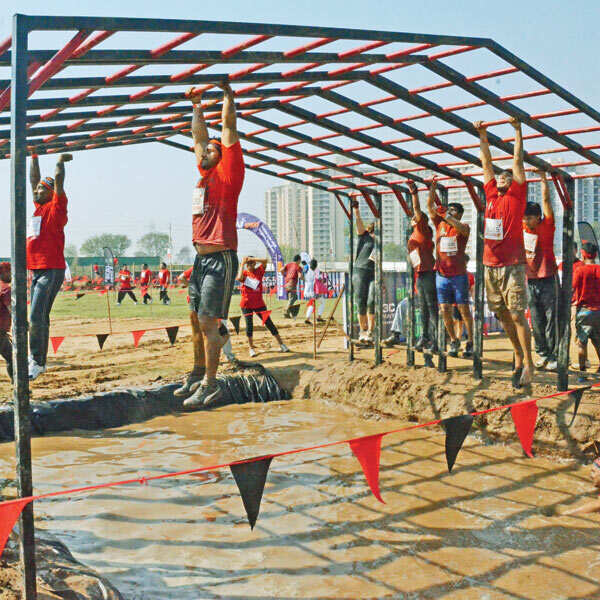 Participants during Devils Circuit, India’s biggest obstacle run, held ...