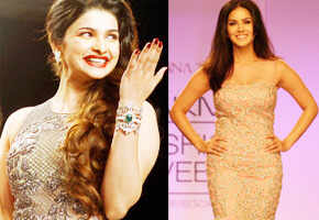 Ramp walk by Bollywood actresses at LFW 2014