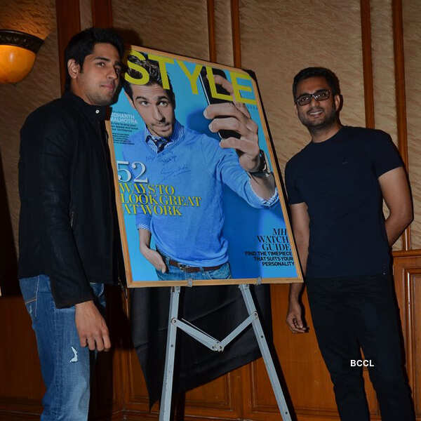 Sidharth Malhotra during the unveiling of Men's Health magazine's cover ...