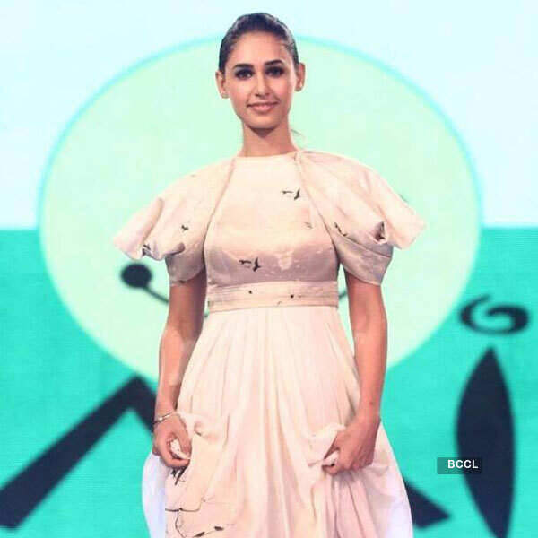 Hasleen Kaur walks the ramp at Smile Foundation fashion show