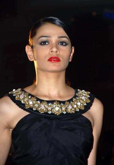 Model at the showcase of Rocky S' latest Club Collection at the ...