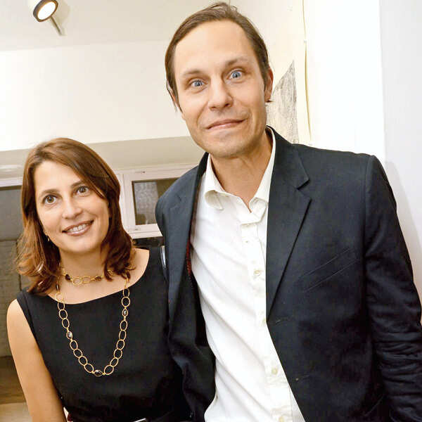 Chiara and Niklas Wagner during a farewell dinner hosted at Peter Nagy ...