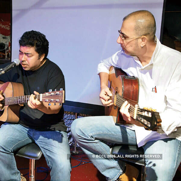 Neel Dutt & Amyt Datta at the press conference of Bengali film Shesh ...