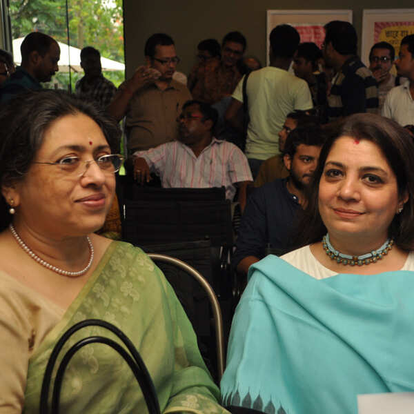 Tanushree Shankar and Priti Patel during the Stage Craft Foundation ...