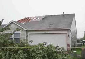 Tornado damages homes in Indiana