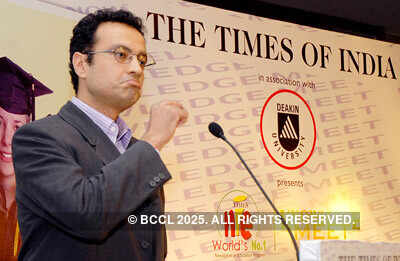 Ashish Rajpal, MD IDiscovery, addresses NIE meet organised by TOI in ...