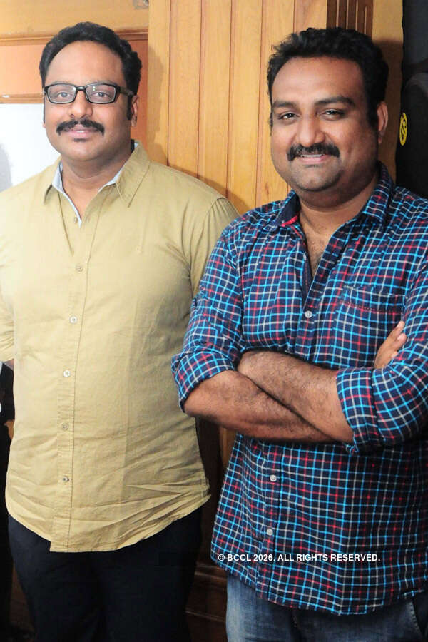 Shaji Nadesan and Shankar Ramakrishnan during the premiere of Ennu ...