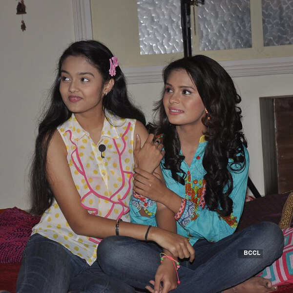 Cast and crew of new TV serial Shastri Sisters snapped during the ...