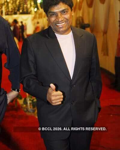 Johnny Lever at Sujay and Minal's wedding reception at Jamnalal Narsi ...