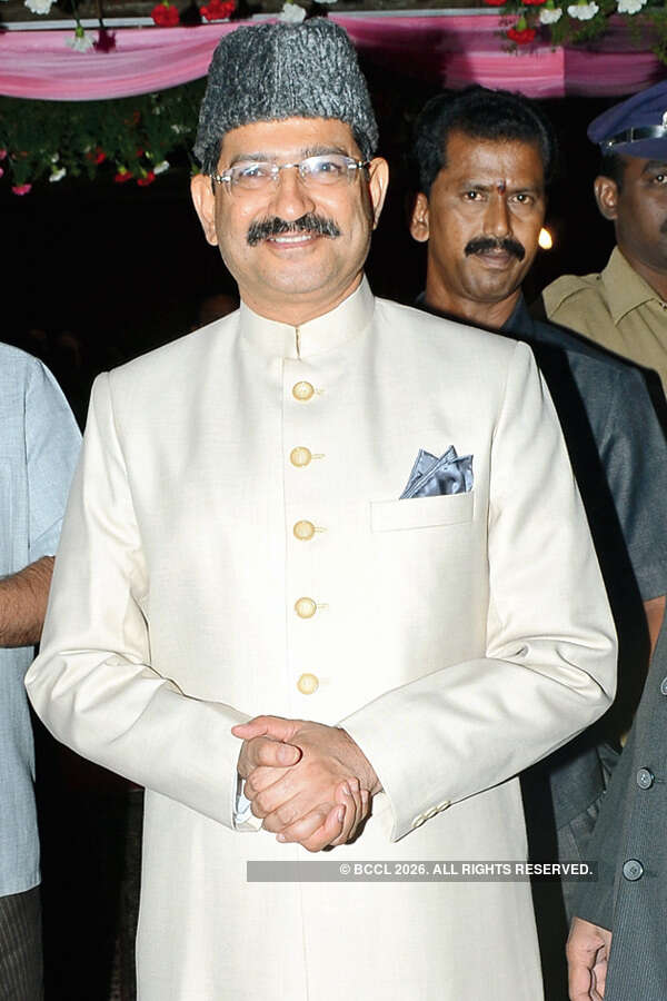 Anurag Sharma during the iftaar party, held in Hyderabad.