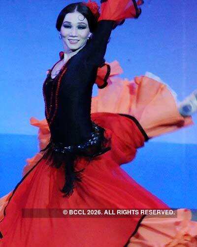 A Ballet dancer performs during the 'Navoi Bolshoi Ballet' at Music ...