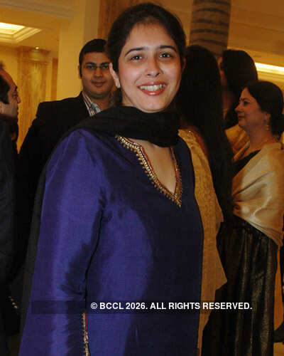 Ankur Bhatia and Smriti Bhatia at the art exhibition organised by Rohit ...