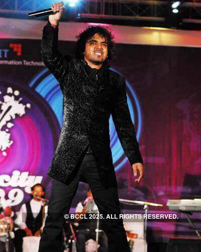 Singer Toshi performs during LNMIIT's college festival at their college ...