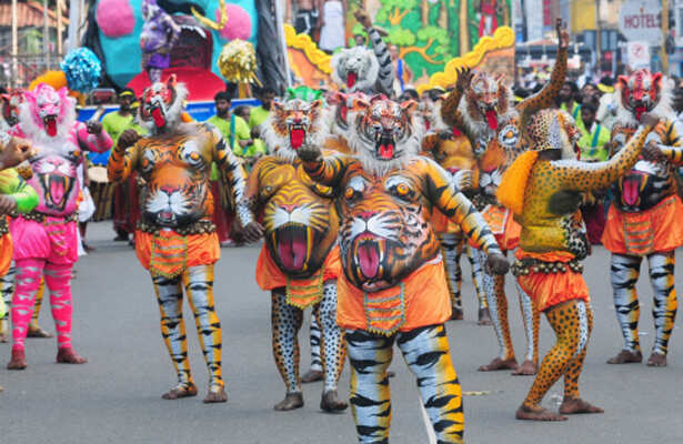 Tiger Dance from the streets of Kerala