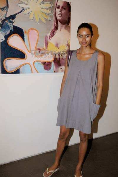 Sonia Garware at the preview of 'Marigold Art Show' at The Viewing Room ...