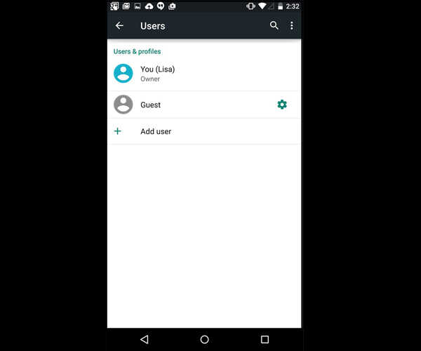 Multiple user profiles