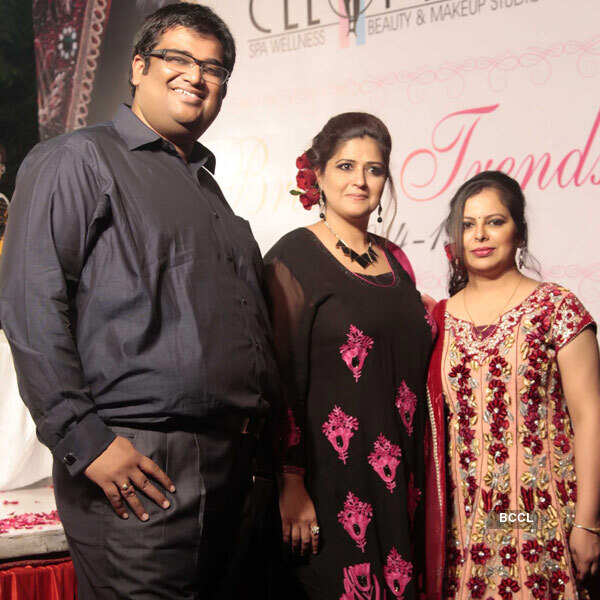 Richa Aggarwal and Robin Gupt during a fashion show held at Cleopatra ...