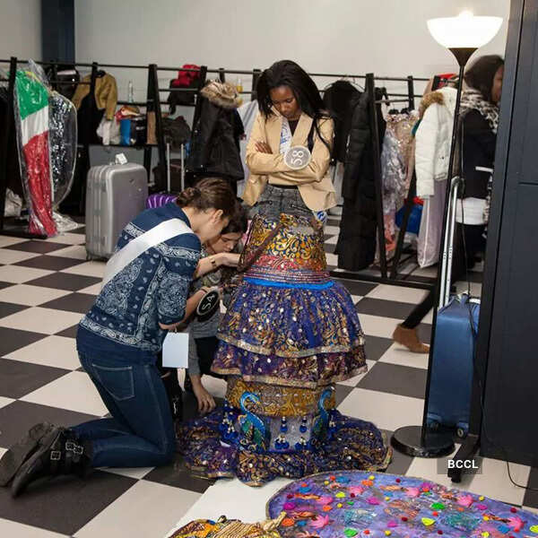 Asha's stunning National Costume at Miss Supranational