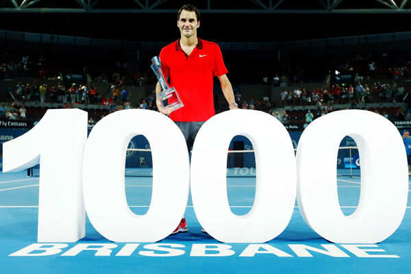 Roger Federer notches 1,000th career win