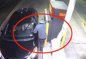 CCTV: Woman forced into car trunk at gunpoint