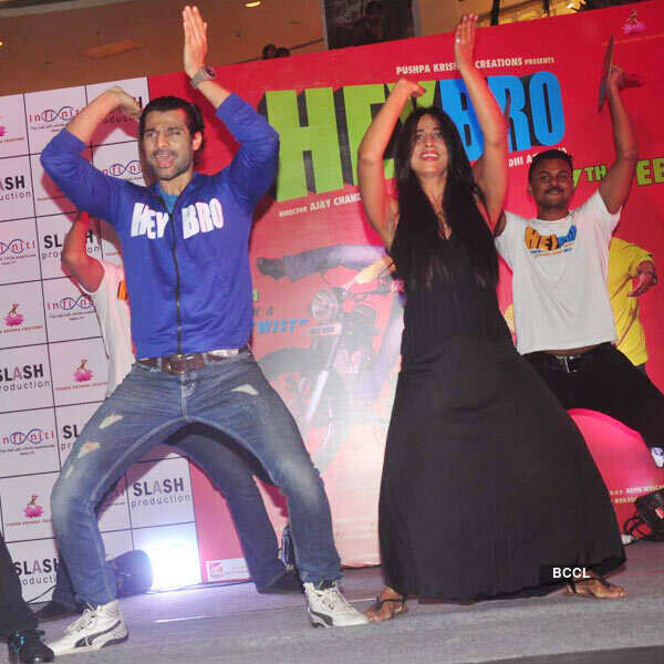 Hanif Hilal and Mahie Gill during the promtion of Bollywood movie Hey ...