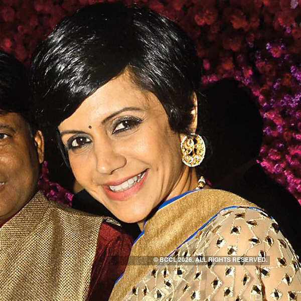 Mandira Bedi during Swati and Shashank’s engagement ceremony, held in ...
