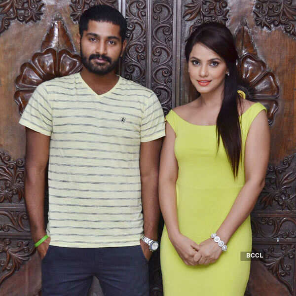 Neetu Chandraa during the press meet of Tamil movie Thilagar, held in ...