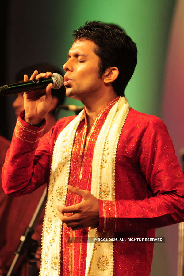 Singer Anand Narayan performs during the event for a social cause in ...