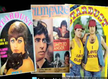 Vintage Bollywood magazine covers