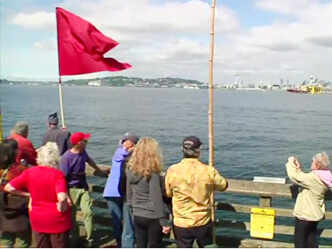 US: Protest erupts as oil rig reaches Seattle