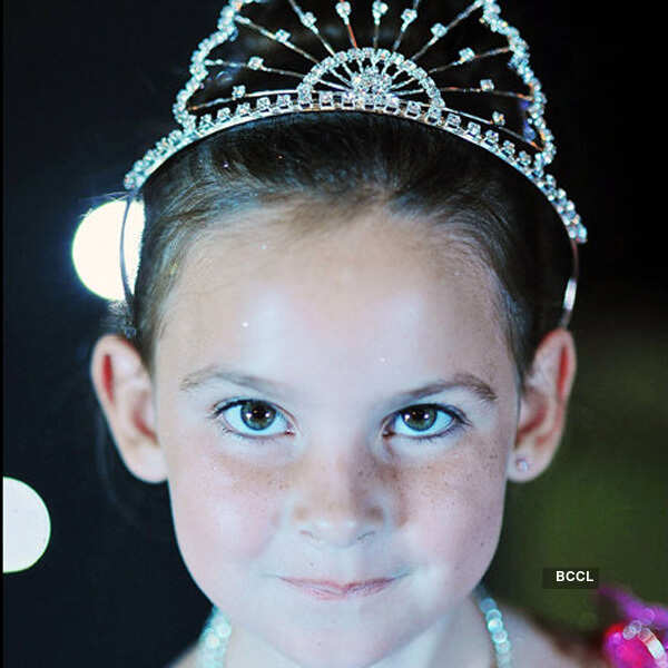 Adorable contestants of child beauty pageants