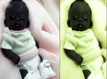 World’s darkest baby, photo goes viral