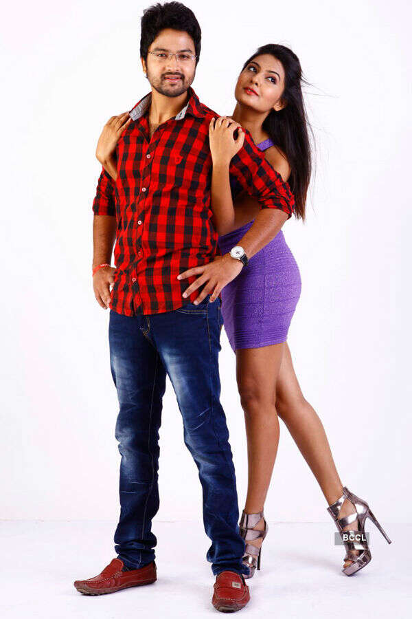 Rahul and Neha in a still from Telugu movie The Bells