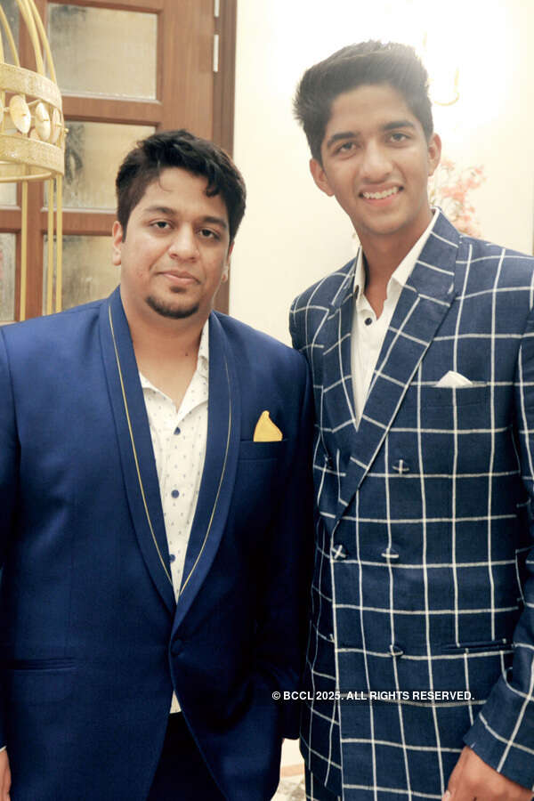 Sarthak L And Vishesh Gaur During The Launch Of Gaur Mulberry Mansions 