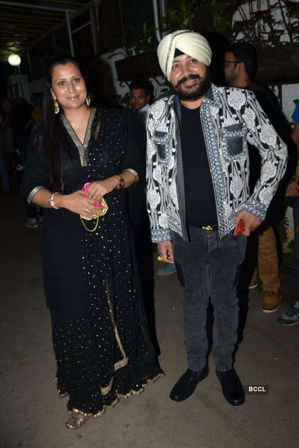 Taranpreet Kaur Mehndi and Daler Mehndi during the screening