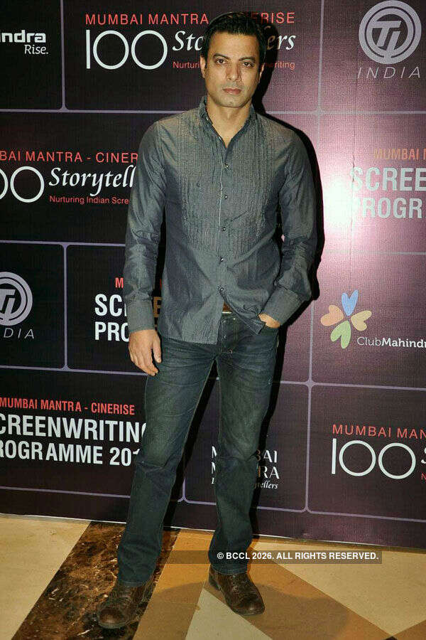 Rahul Bhat arrives for the press meet to announce 'Screenwriters Lab 2015'