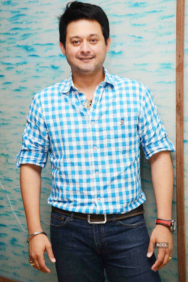 Swapnil Joshi poses during a special song recording session