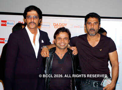 Hiren Virji with Chunky Pandey at the music launch of the movie 'Daddy ...