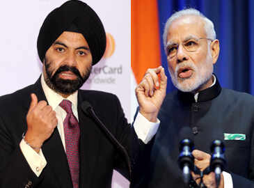 PM Narendra Modi meets MasterCard CEO Ajay Banga in New York