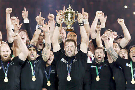 All Blacks overwhelm Australia to win record third Rugby World Cup
