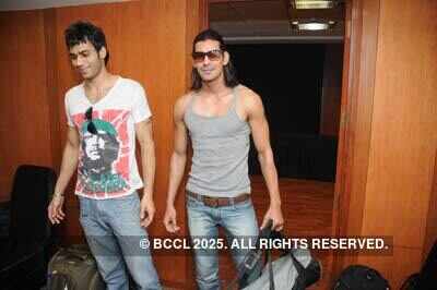 Model Amit Sandhu during Men's week fittings auditions held at The ...