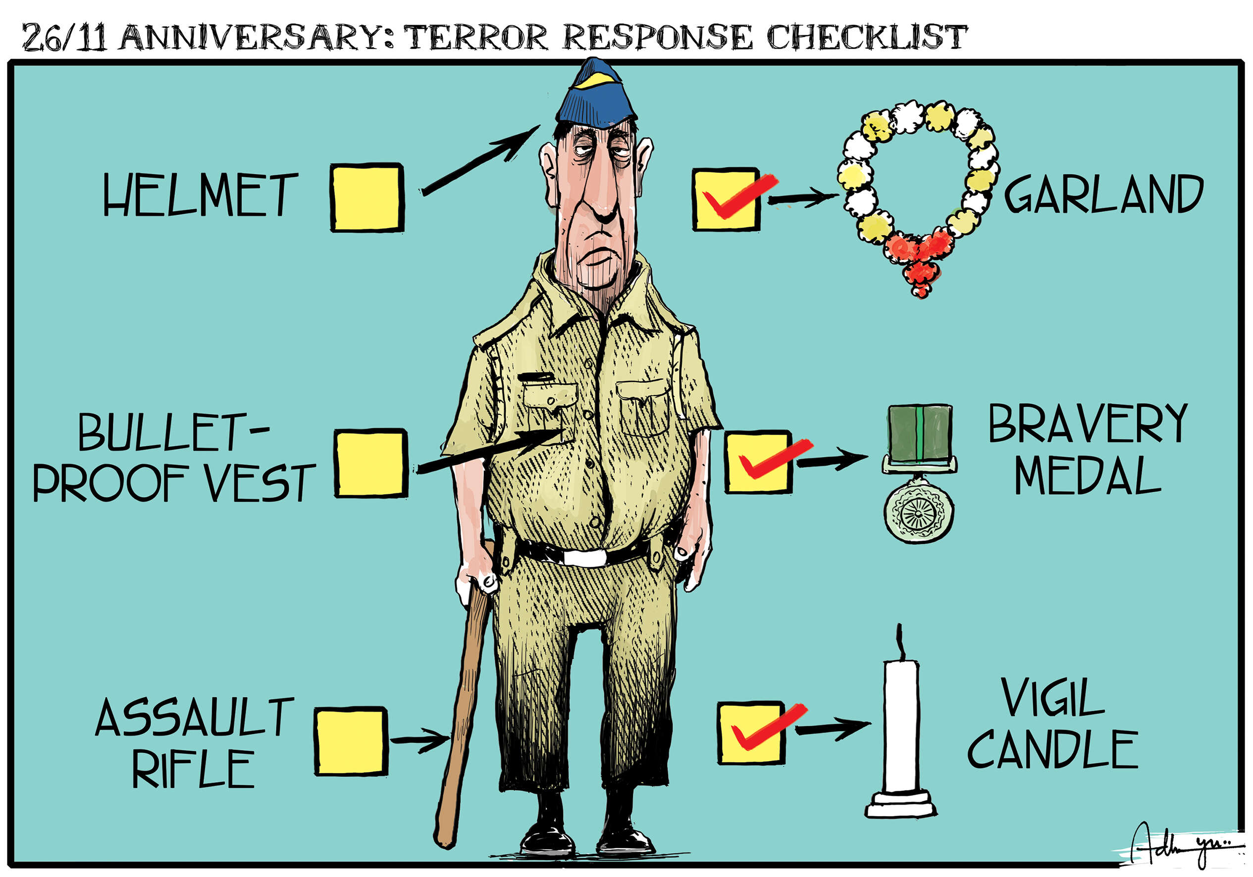 Terror response checklist