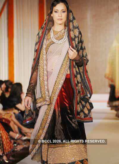 Nayanika Chatterjee showcases the collection of Bridal Asia fashion ...