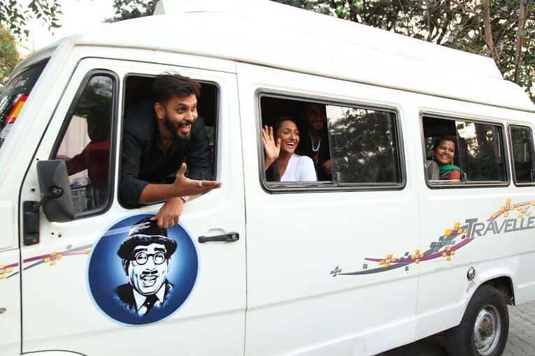 Last Bus cast on a state-wide road trip