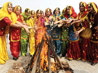 Vibrant Lohri