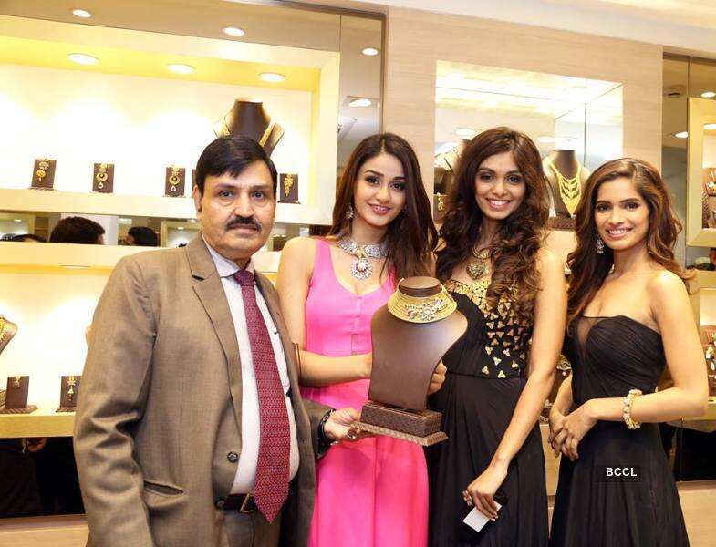 Beauty queens at the launch of PCJ store